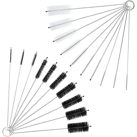 Small Nylon Clean Brush Set, 20 Pieces Long Thin Brush Pipe Cleaners ...