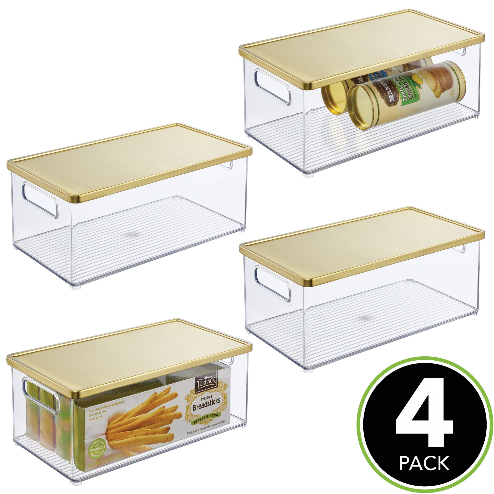 Buy Mdesign Plastic Stackable Kitchen Pantry Cabinet Refrigerator