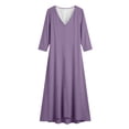Neewe Women's Summer Short Dress 2026 Plain V Neck 3/4 Sleeve Casual ...