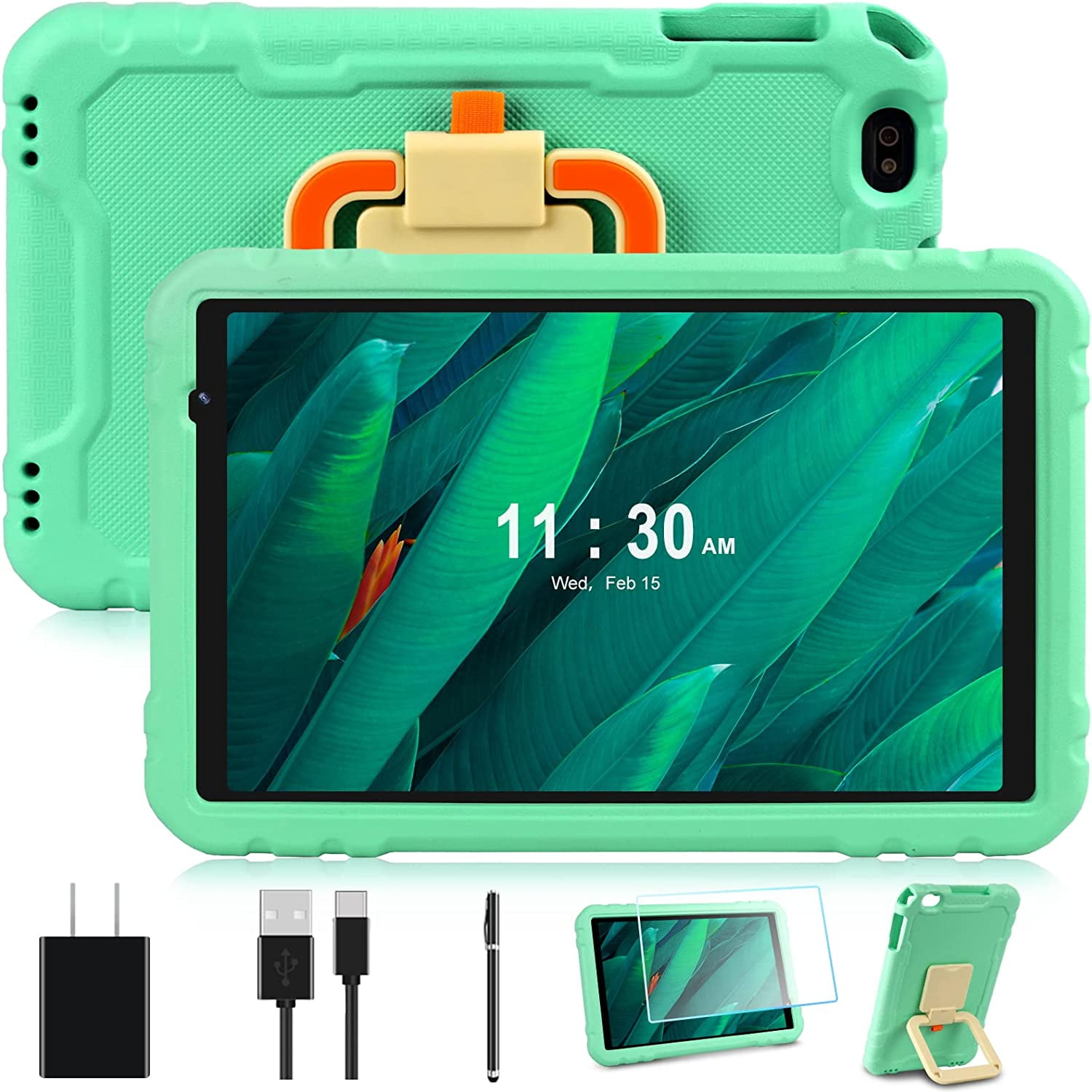 Kids Tablets 10.1 inch Android 12 4GB RAM 64GB ROM Tab, Drop-Proof Case ...