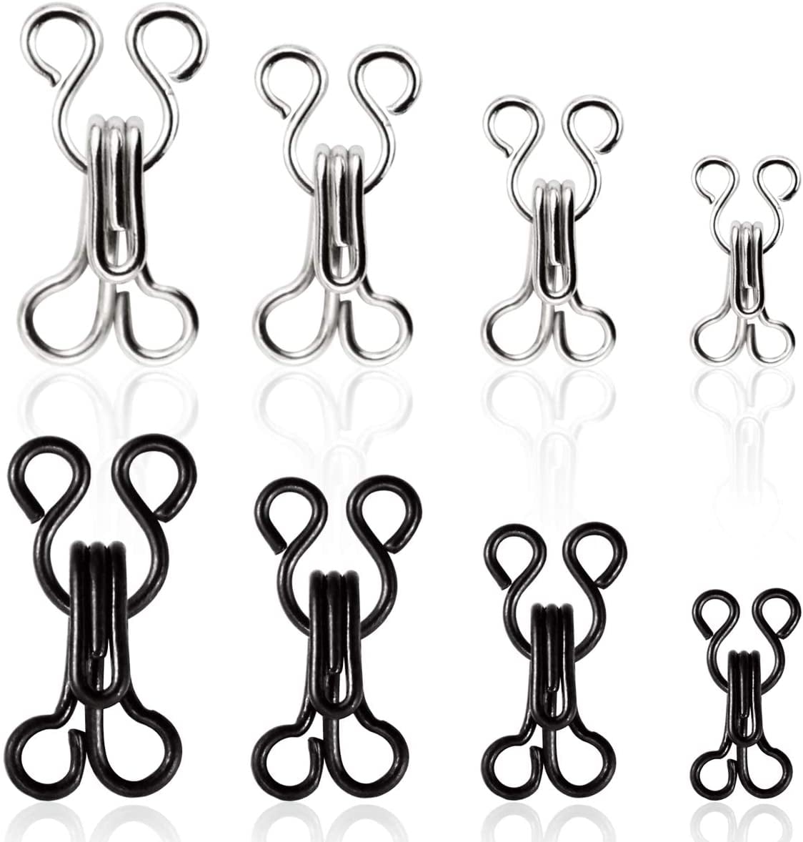 192 Set Sewing Hooks and Eyes Closure for BraClothing and Pants, 4 ...