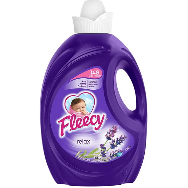 Fleecy Liquid Fabric Softener, Aroma therapy Relax 148 Loads, 3.5 Liter ...