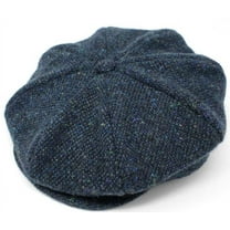 Hanna Hats Men's Donegal Tweed 100% Wool Vinatge Irish Driving Flat Cap Handcrafted in Ireland ...