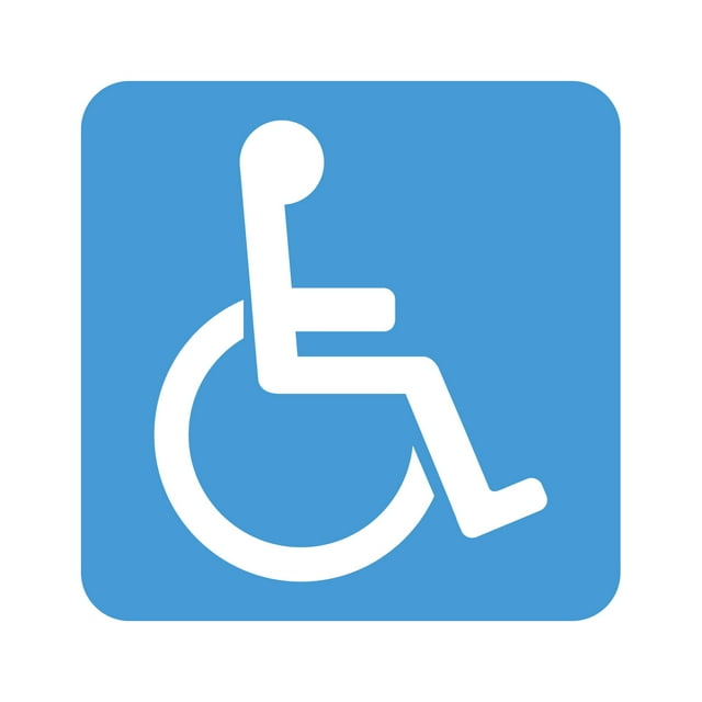 Handicap Sticker Decal Die Cut - Self Adhesive Vinyl - Weatherproof ...