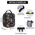 3D Printed Cartoon Back T0 Movie Future Insulated Lunch Bag Office Work ...