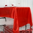 BalsaCircle 60" x 126" Satin Rectangular Tablecloth Red Dining Table ...