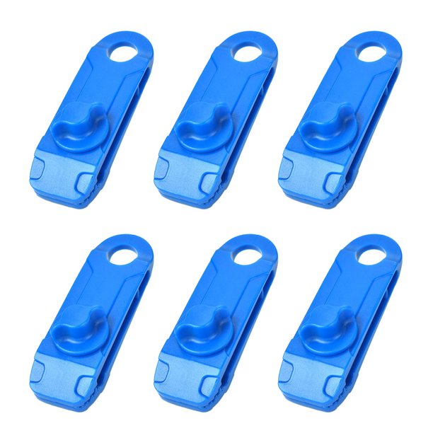 Tarp Clips Lock Grip, 6 pcs Tarp Clip Clamps Thumb Tent Fasteners Clips ...
