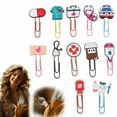 Cute Bookmark Bookmarks With Colorful Paperclip For Pagination Organize ...