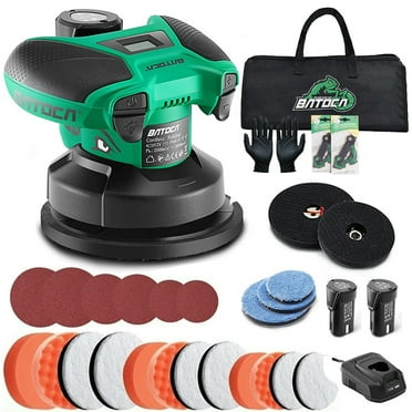 Astro Pneumatic 12V Cordless Variable Speed Palm Polisher with 2 ...