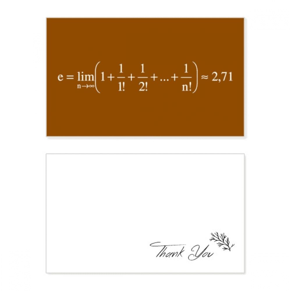 Mathematical Formula Expression Calculation Brackets Thank You Card ...