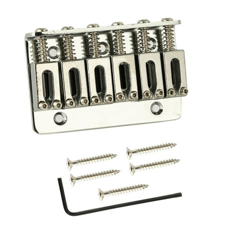 Hardtail Hard Tail Fixed Saddle Bridge for 6 String Electric Guitar ...
