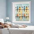 Spring Bird Window Privacy Film, Blue Yellow Colorful Animal Oil ...