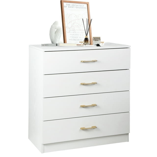 4-Drawer Dresser for Bedroom, Modern Chester Drawer Bedside Nightstand ...