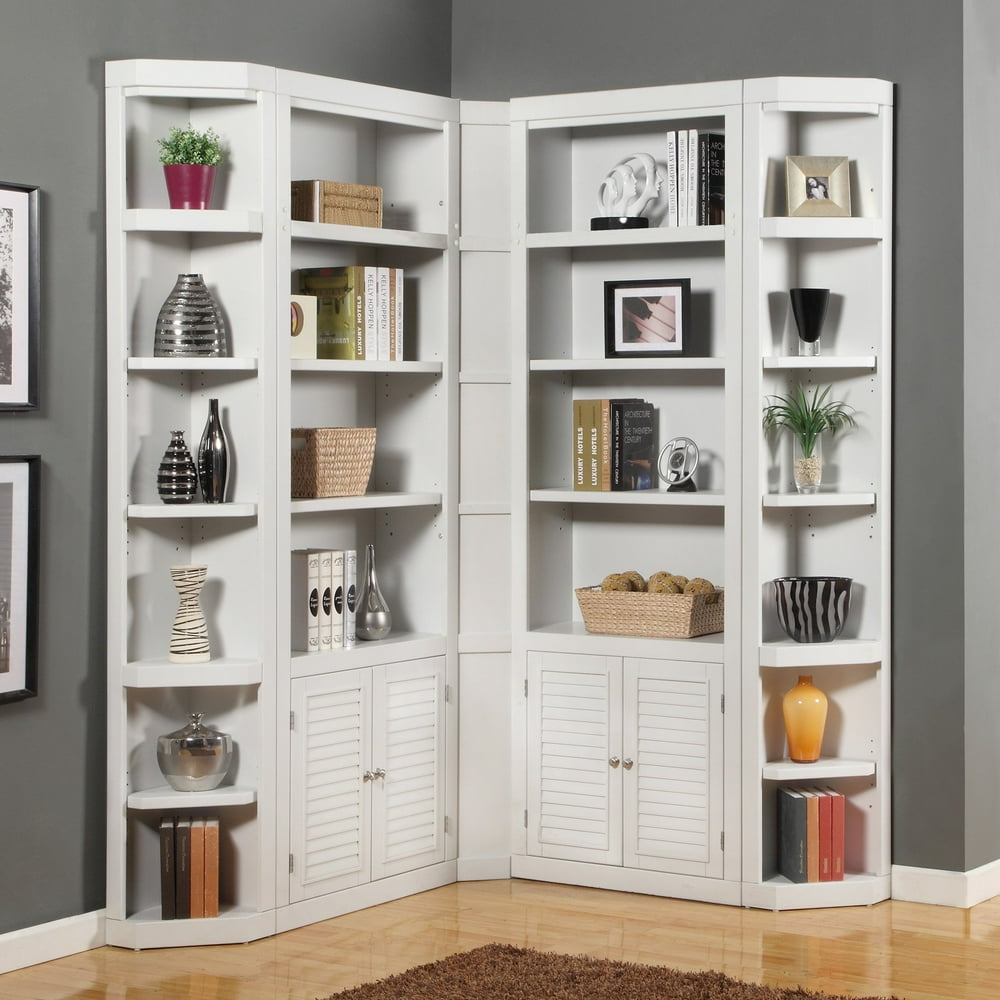 Parker House Boca Corner Bookcase - Cottage White - Walmart.com ...