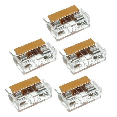5pcs 250V 6A Dual Terminals 5 x 20mm Fuse PCB Panel Mount Holder Case ...