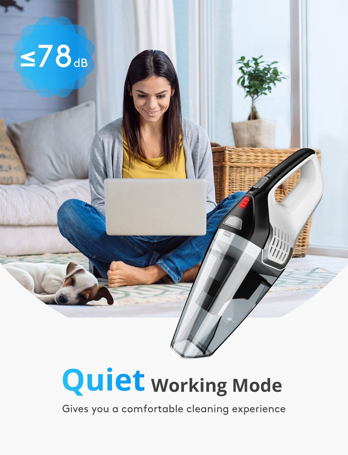 Homasy Handheld Vacuum Cordless 8.5KPa Powerful Wet Kosovo | Ubuy