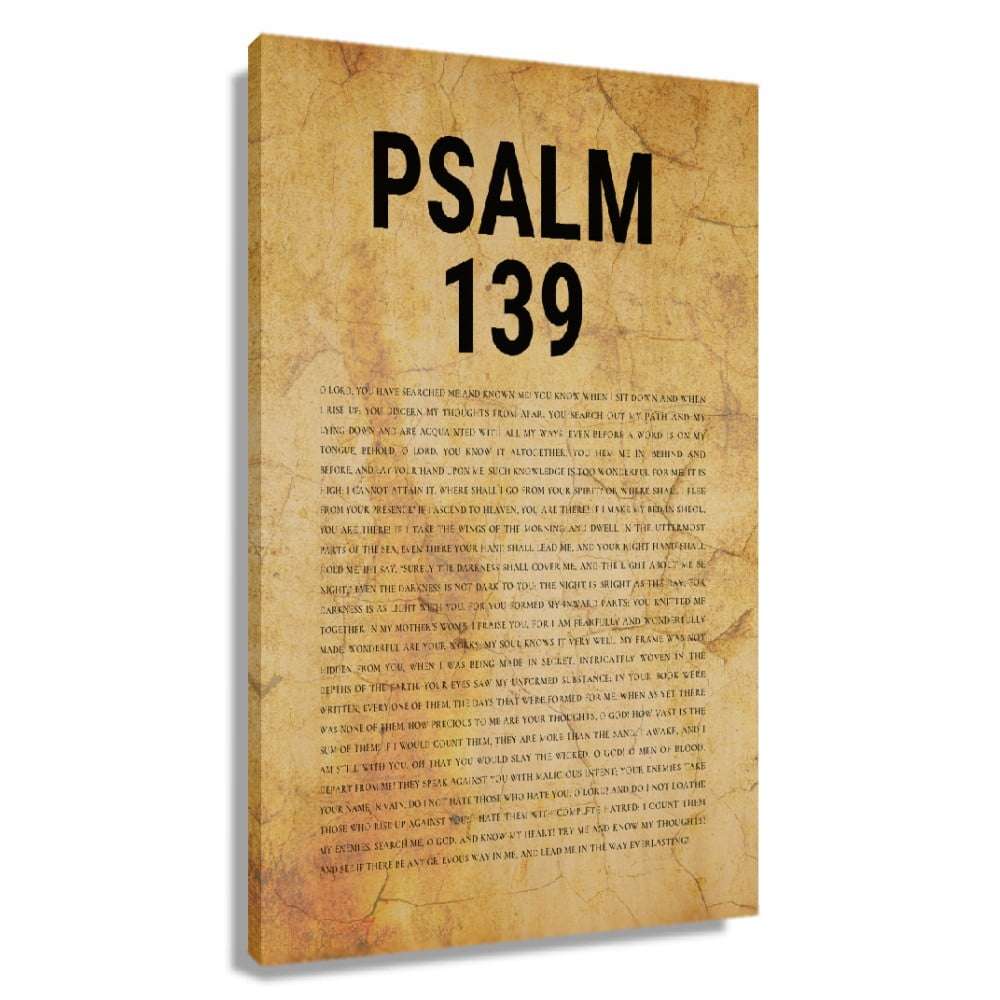 Psalm 139 Wall Art Bible Verse Posters For Bathroom Artwork Prints ...