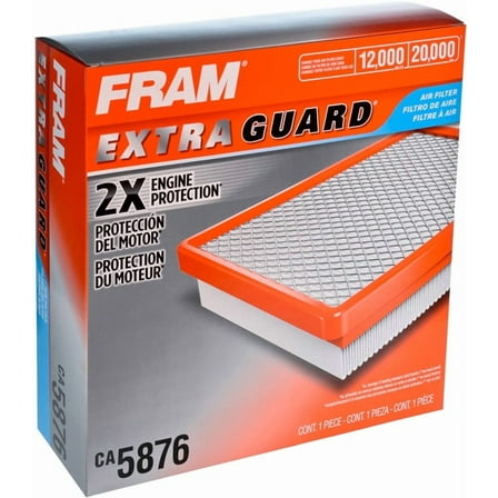 FRAM, Air Filter, CA12289, 6.5" x 1.6" x 11.0", OEM specifications ...