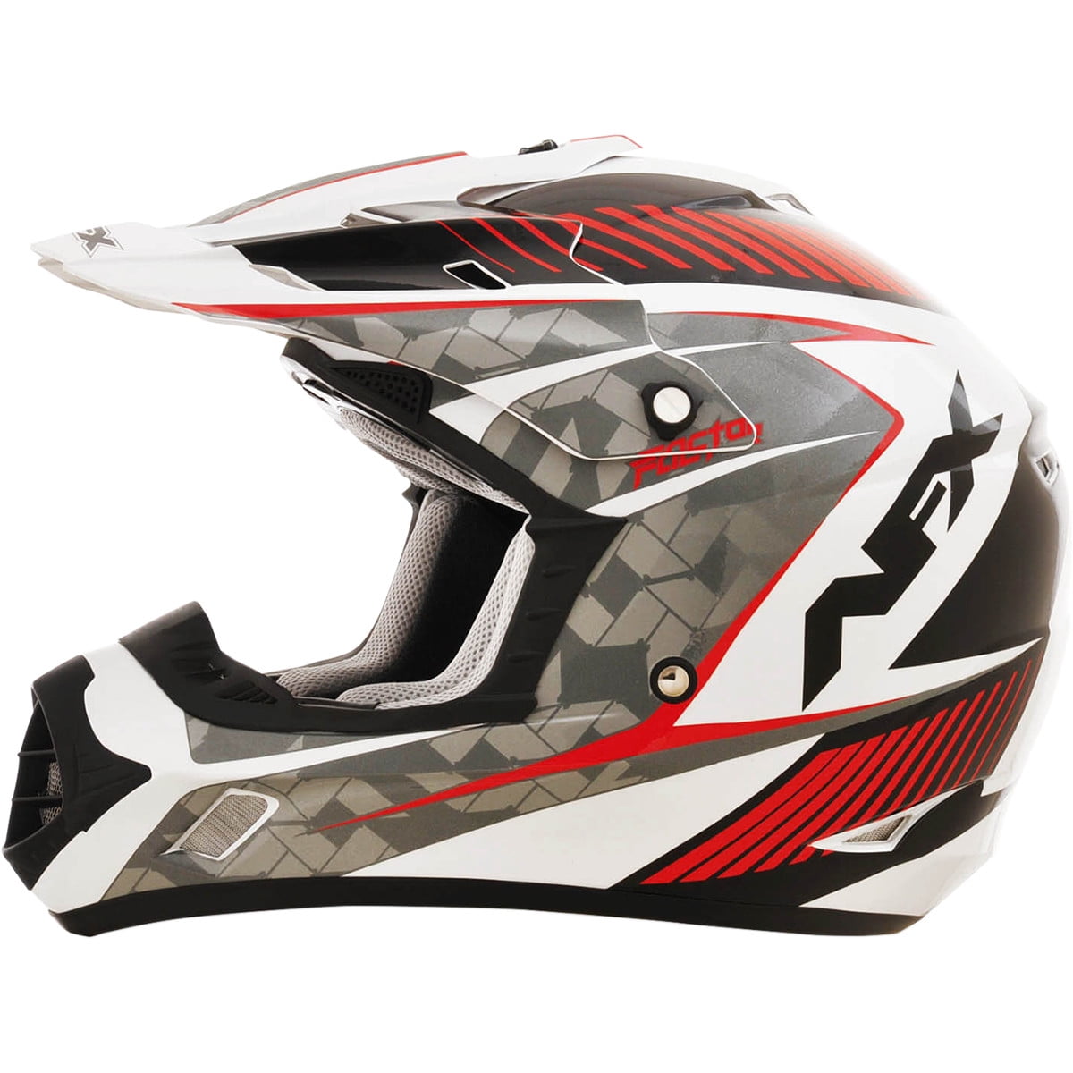 AFX FX-17 Offroad Helmet (Factor Red/White Gloss, Large) - Walmart.com