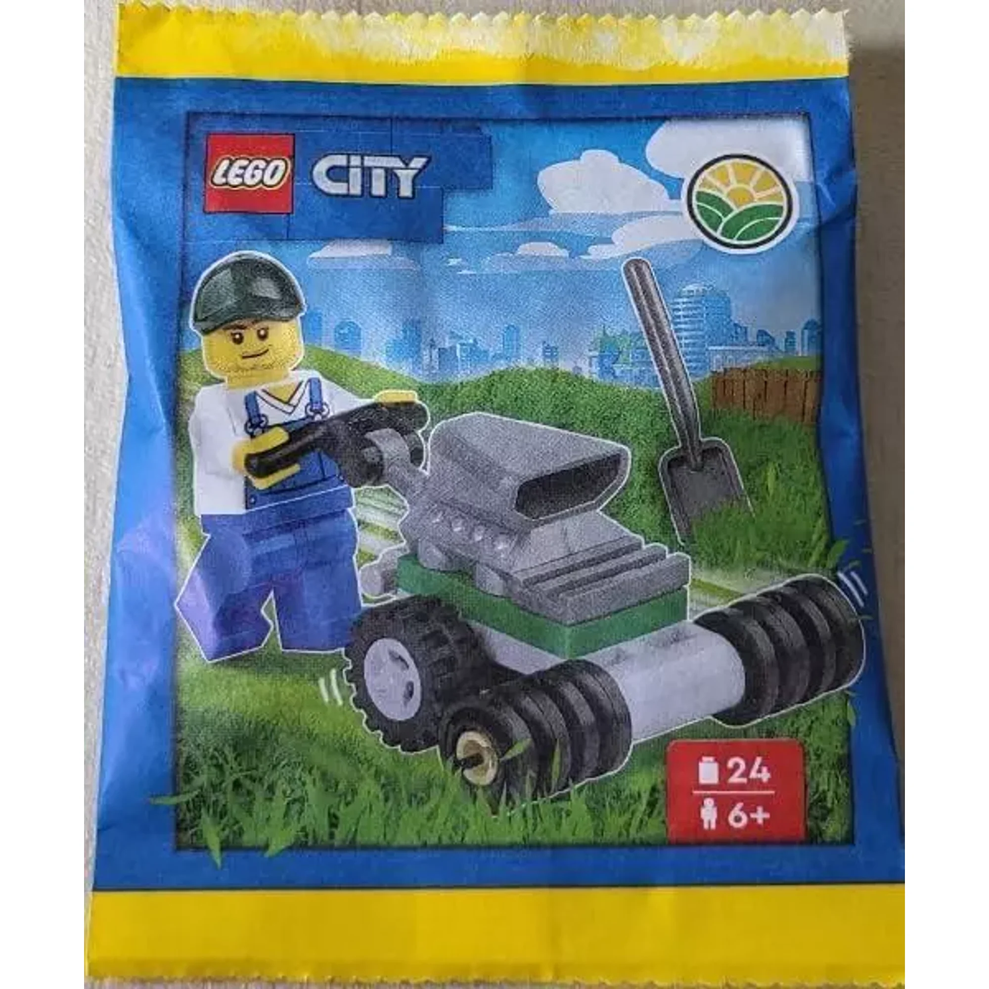 Click here for Lego City: Farmer Minifigure With Lawn Mower - Min... prices