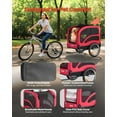VEVOR Dog Bike Trailer, Supports up to 100 lbs, Pet Cart Bicycle ...