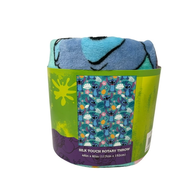 Stitch 46x60" Plush Throw Rolled with Paper Wrap Blanket - Walmart.com