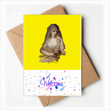Stove Flame Goddess Sculpture Welcome Back Greeting Cards Envelopes ...