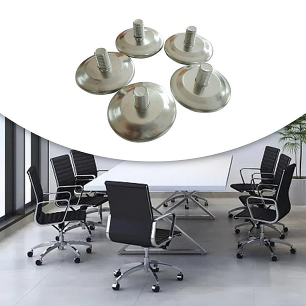 5x Adjustable Furniture Levelers, Leveling Screw Foot Pad, Threaded ...