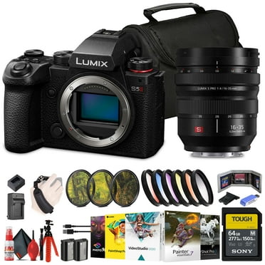 Panasonic Lumix GH5 II Mirrorless Micro Four Thirds (DC-GH5M2BODY) Camera with Panasonic 10-25mm ...