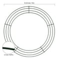 ZEONHAK 15 Pack 10 Inch Green Wire Wreath Frames, Round Metal Wreath ...