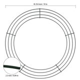 ZEONHAK 15 Pack 10 Inch Green Wire Wreath Frames, Round Metal Wreath ...
