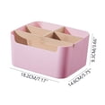 Beforeyayn Desktop Storage Box Bamboo Wood Craft Supply Organizer for ...