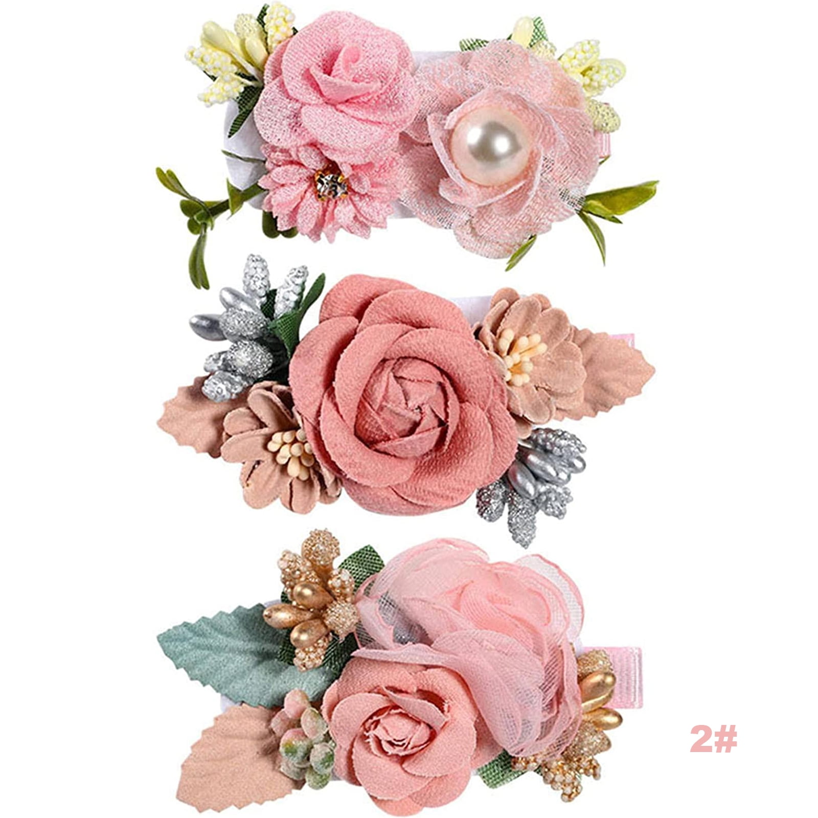 Click here for Amdohai Flower Hair Clips Set-Cherrboll 3pcs Flora... prices