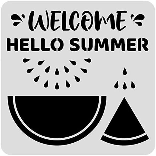 Watermelon Painting Stencils Summer Theme Plastic Template Stencils for ...
