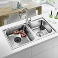 2pcs Sink Stoppers,Kitchen Drain Sink Basket Anti-Clogging Combo ...
