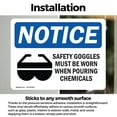 (2 Pack) Safety Goggles Must Be Worn Sign - Walmart.com