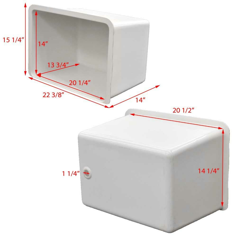 Buy Cobalt Boat Ice Chest Liner | 26SD 13 Gallon White Plastic 2012 ...