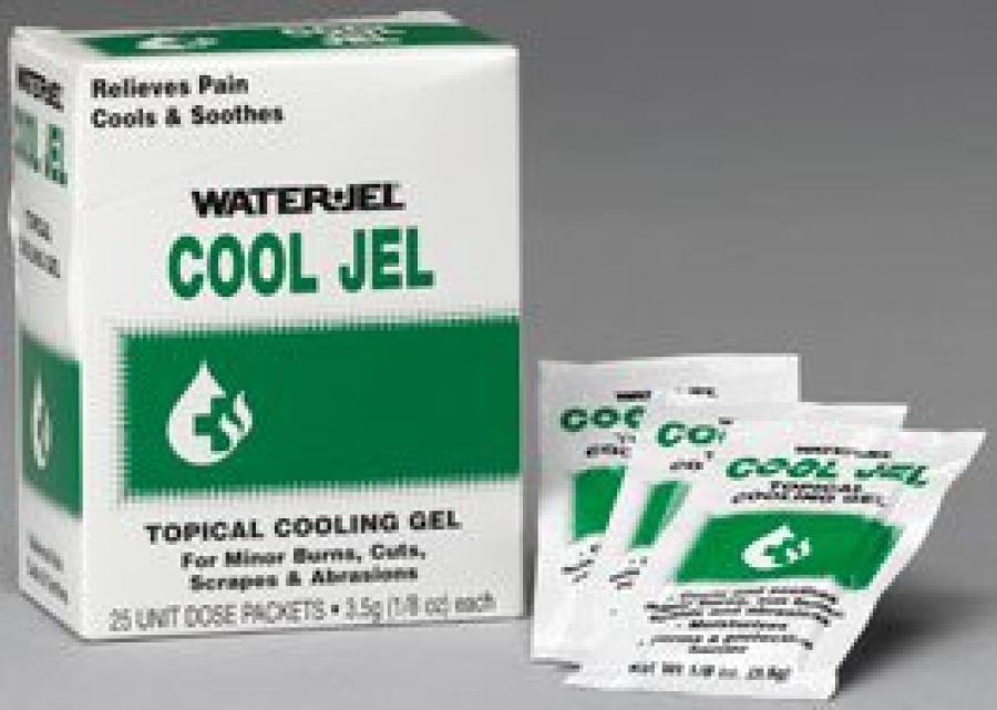 Water Jel Cool Jel Topical Burn Relief Gel, 3.5 Gram Individual Packet ...