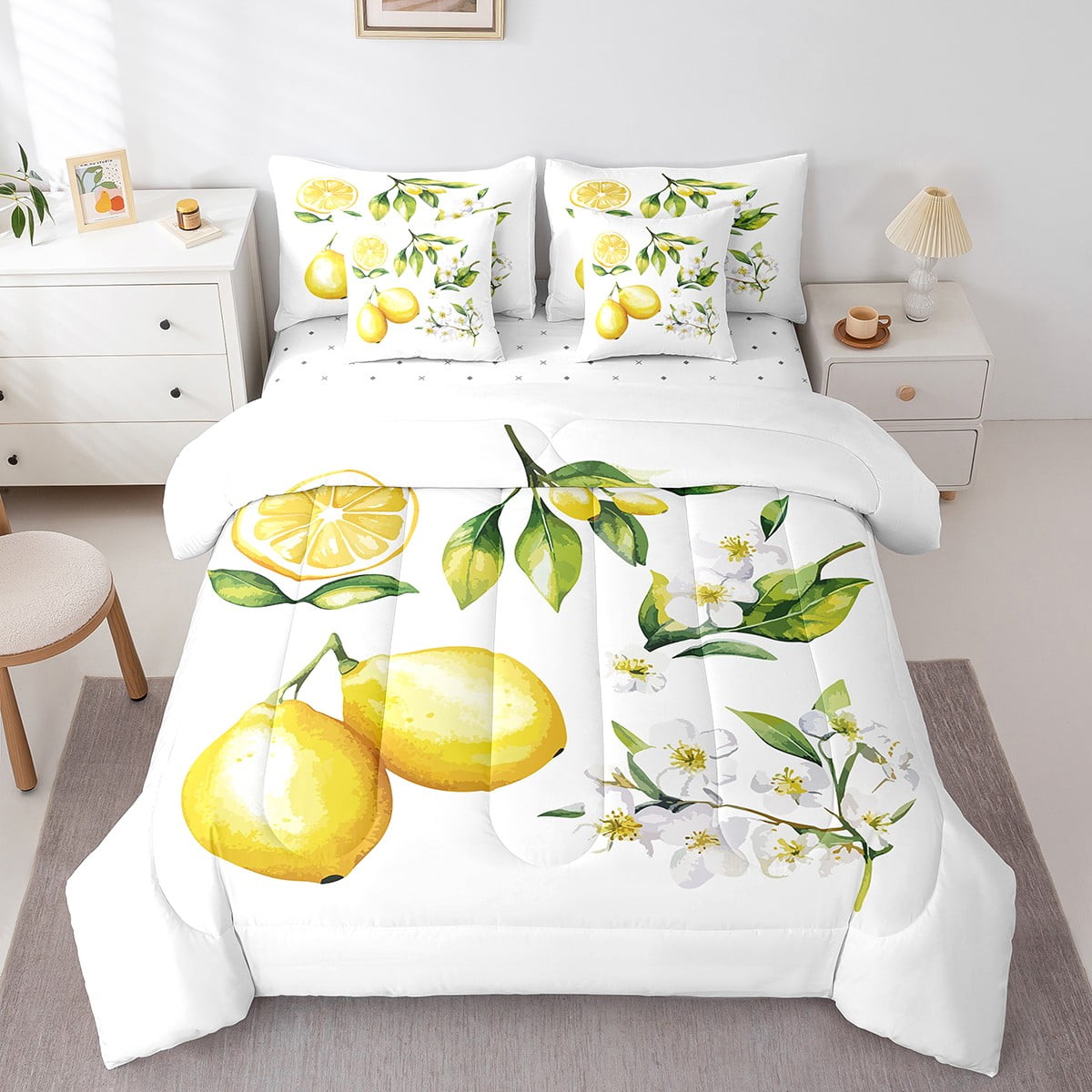 Click here for Erosebridal Yellow Lemon Bedding Sets Twin Size wh... prices