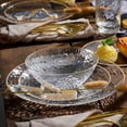100 Pack Clear Plastic Plates with Gold Rim, 6 Inch, Heavy Duty ...