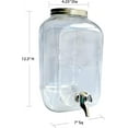 2 Gallon Beverage Dispenser with Lid and Spigot (Set of 2), BPA Free ...