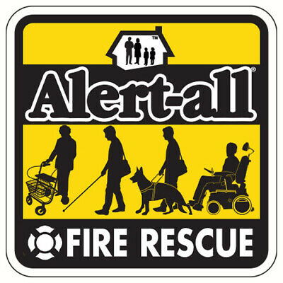 2 Pk Alert-All Fire Rescue Window Clings -Elderly-Handicapped-Special ...