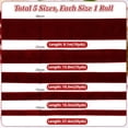 95 Yards Velvet Ribbons Sets Garment Accessories Dark Red 3/8~1-1/2 ...