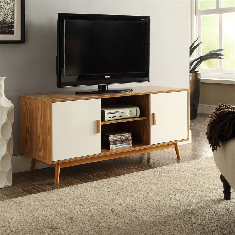 Pemberly Row 46" TV Stand in White - Walmart.com - Walmart.com
