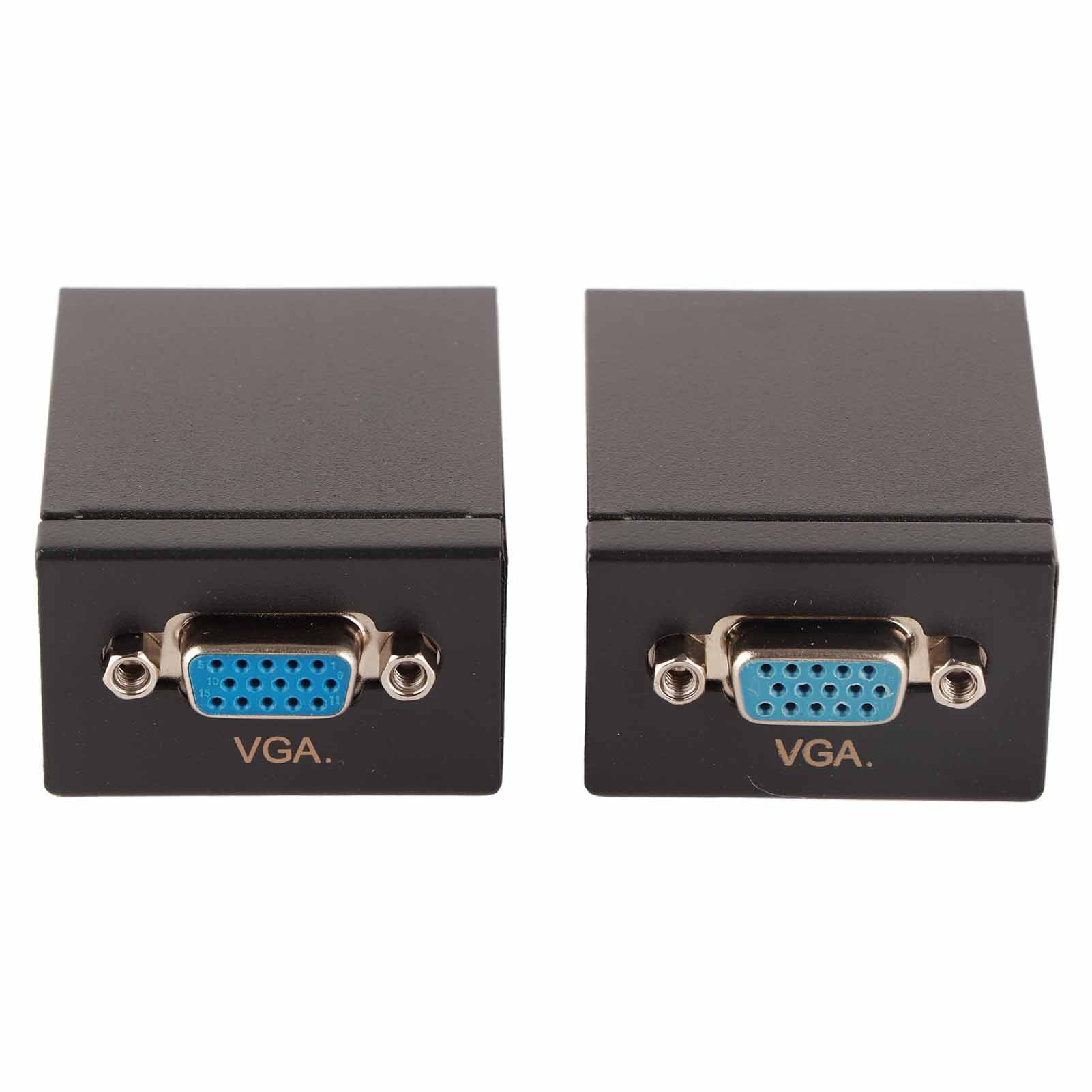 Cable Ethernet CAT‑5/6, extensor, transmisor, receptor, VGA, RJ45, 60M ...