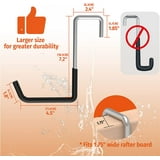 HUHOLE Heavy Duty Storage Hooks, 4PC Rafter Hangers, Pegboard Garage ...