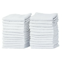 Pacific Linens 24-Pack 100% Cotton Washcloths, Durable, Lightweight ...