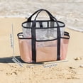 1Pc Mesh Shower Caddy Portable Tote, Large Mesh Beach Bag with 8 ...