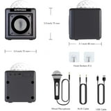 EARISE T12 Kid's Karaoke Machine with Toddler Toy Microphone, Wireless ...