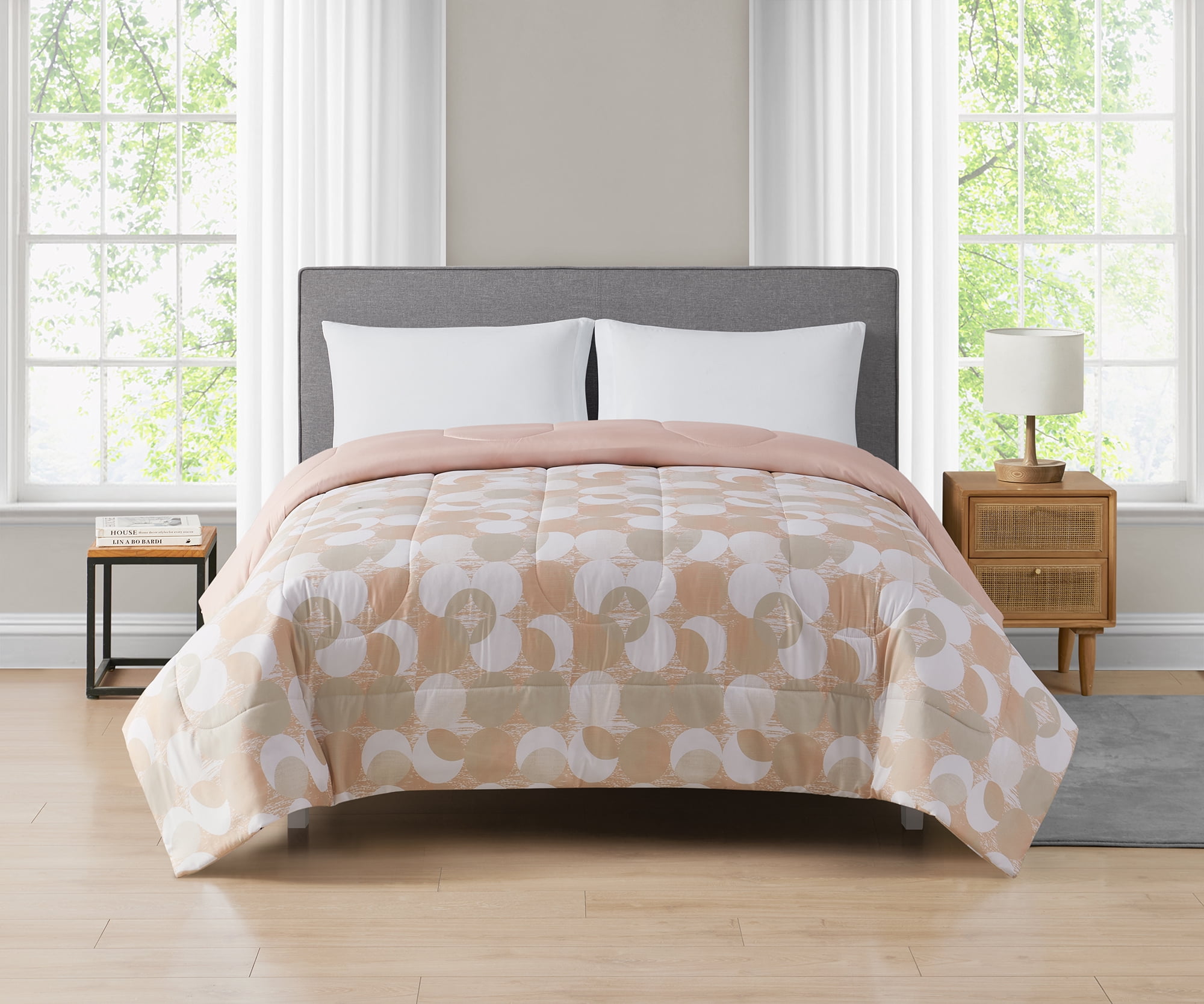 Mainstays Geometric Reversible Comforter Twin, MAINSTAYS PL MS GEO COMF ...